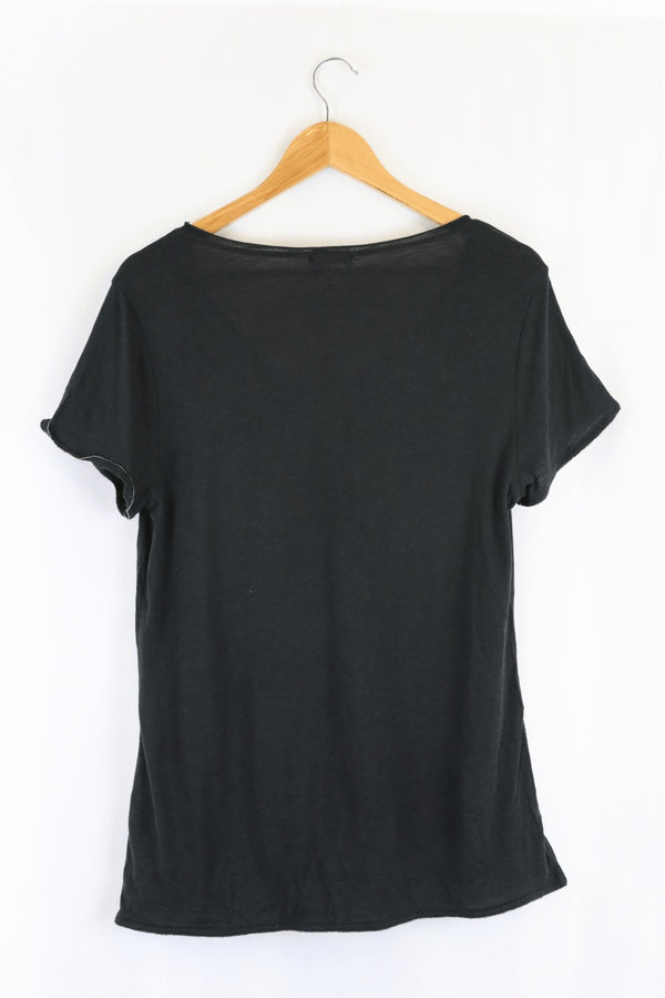 Re Denim Black T-shirt M - Reluv Clothing Australia