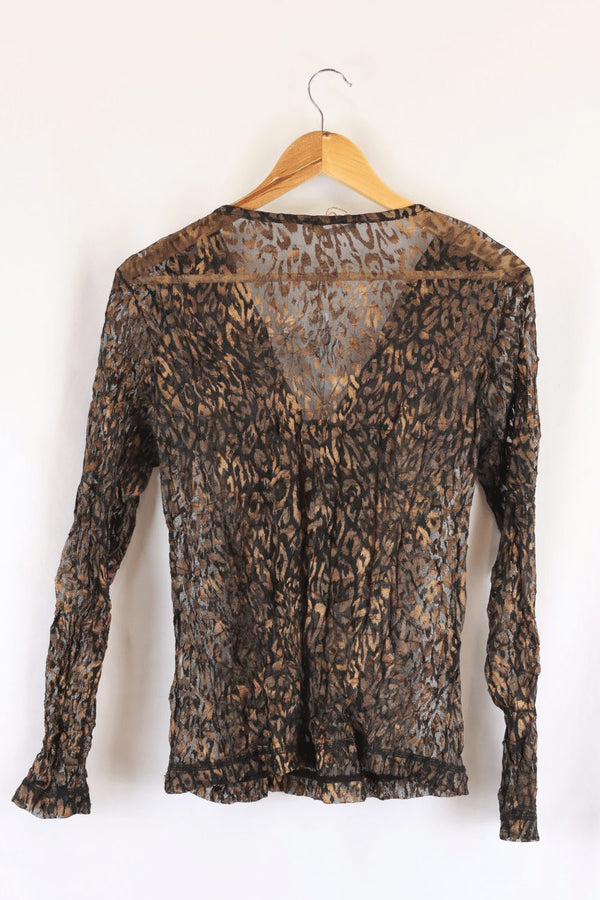 Mixit Brown Lace Top 10 - Reluv Clothing Australia
