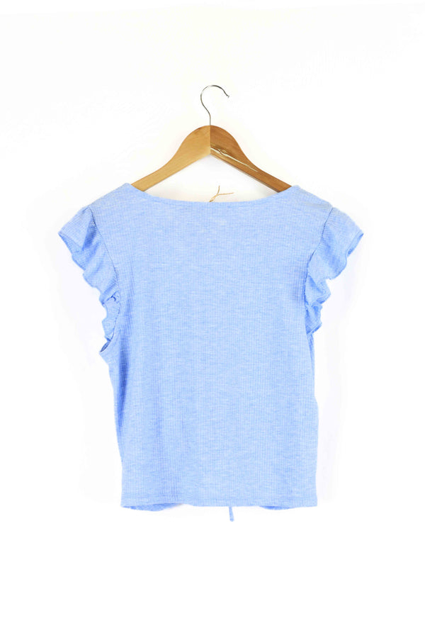 Sportsgirl Blue Top L - Reluv Clothing Australia