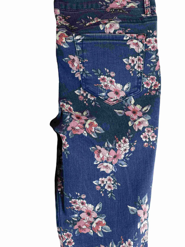 Aeropostale Blue Floral Pants 12 - Reluv Clothing Australia