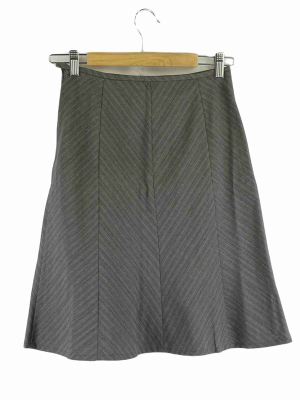 Wanko Grey Stripe Mini Skirt XS - Reluv Clothing Australia