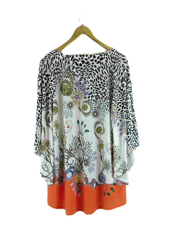 Seven Sisters Patterned Top L - Reluv Clothing Australia