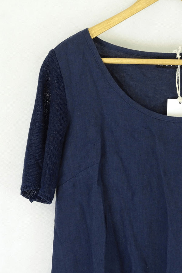 Muza Navy T-Shirt S - Reluv Clothing Australia