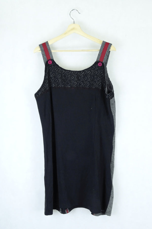 Hot Ice Collection Black, Red And Grey Dress - Reluv Clothing Australia