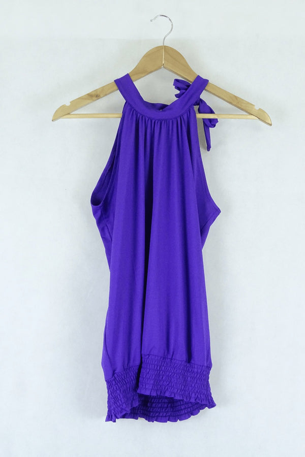 Elite99 Purple Singlet Blouse 10 - Reluv Clothing Australia