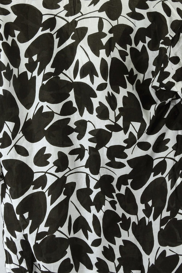 Sussan Leaf Print Cotton V Neck Tunic L - Reluv Clothing Australia