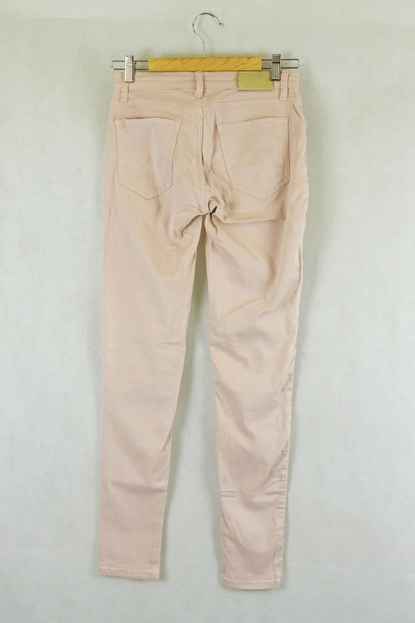 Saba Pale Pink Skinny Mid Rise Jeans 26 (Au 8) - Reluv Clothing Australia