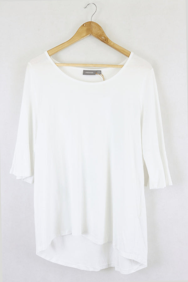 Sussan White Top XXL - Reluv Clothing Australia