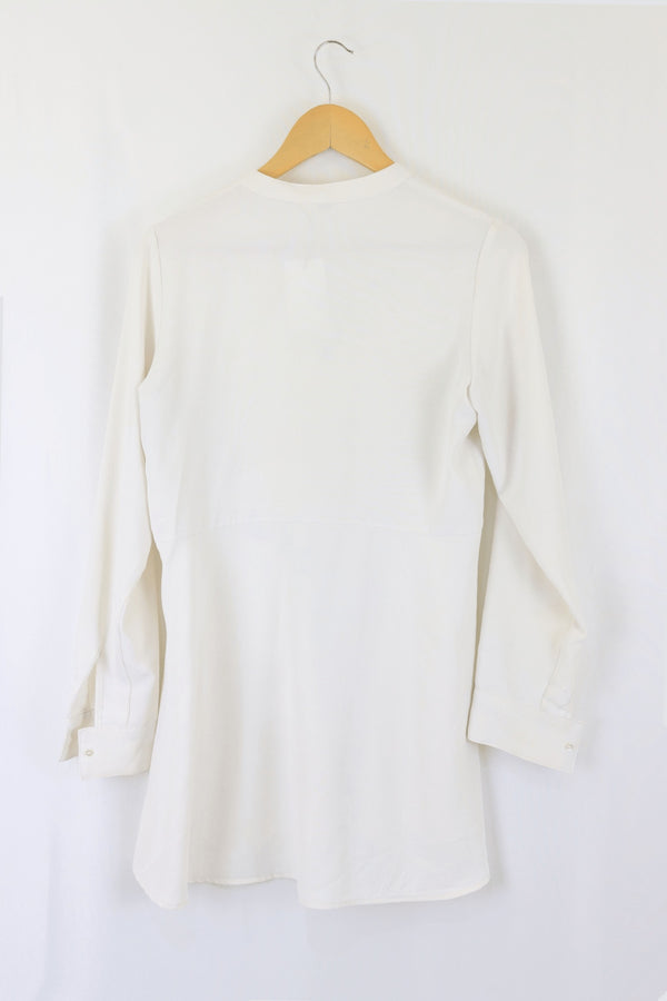 Ripe Light Grey Button Down Top S - Reluv Clothing Australia