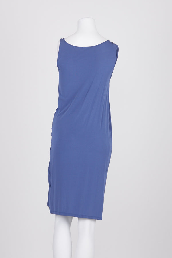 Max & Co Blue Sleeveless Dress S - Reluv Clothing Australia